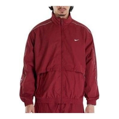 Nike Solo Swoosh Woven Track Jacket - Red