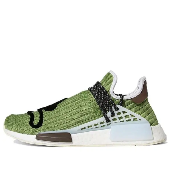 Adidas X Bbc Ice Cream X Pharrell Nmd Human Race 'running Dog' Sneakers - Green/white/black