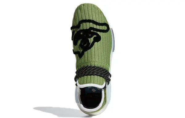 Adidas X Bbc Ice Cream X Pharrell Nmd Human Race 'running Dog' Sneakers - Green/white/black