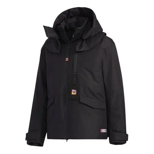 Adidas Originals Detachable Hood Down Jacket - Black
