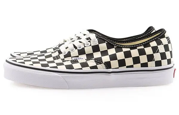 VANS Authentic 'golden Coast' Checkerboard Canvas Low Top Sneakers