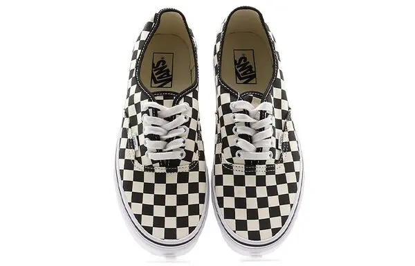 VANS Authentic 'golden Coast' Checkerboard Canvas Low Top Sneakers