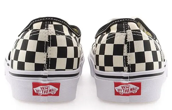 VANS Authentic 'golden Coast' Checkerboard Canvas Low Top Sneakers