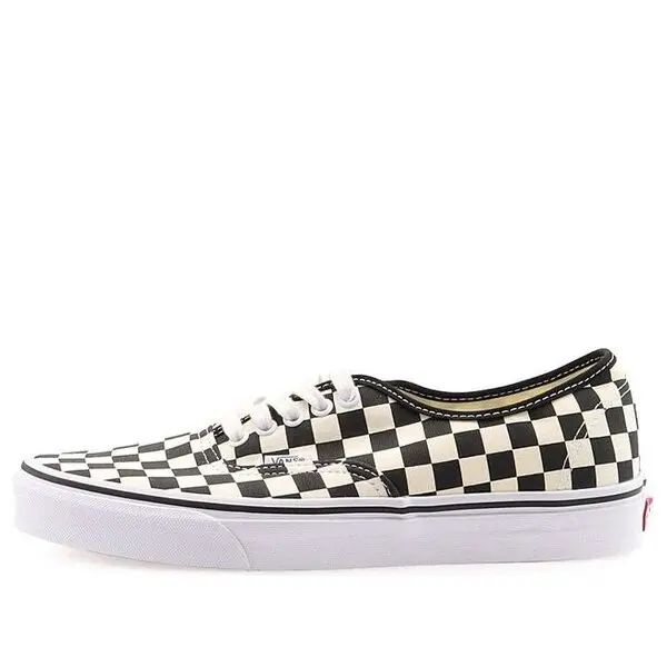 VANS Authentic 'golden Coast' Checkerboard Canvas Low Top Sneakers - Black