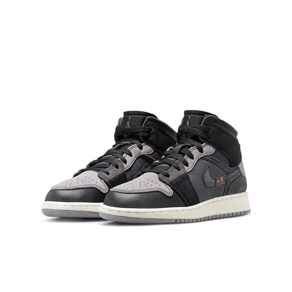 JORDAN 1 Mid Se Craft 'inside Out Black - Black/gray