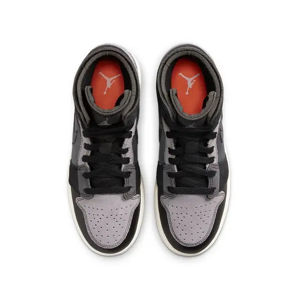 JORDAN 1 Mid Se Craft 'inside Out Black - Black/gray