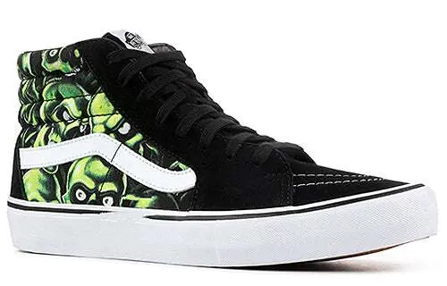 VANS Supreme X Sk8-hi "glow-in-the-dark Skull Pile" High-top Sneakers - Black