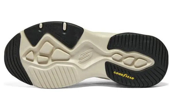 Sketchers Dlites 4.0 Athletic Lace-up Sneakers - Beige/black