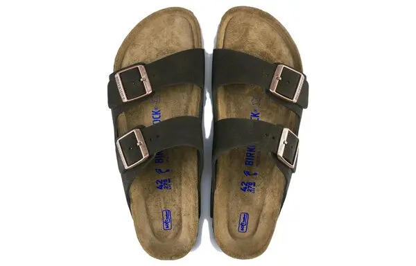 BIRKENSTOCK Arizona Soft Footbed Suede Leather Sandals - Mocha