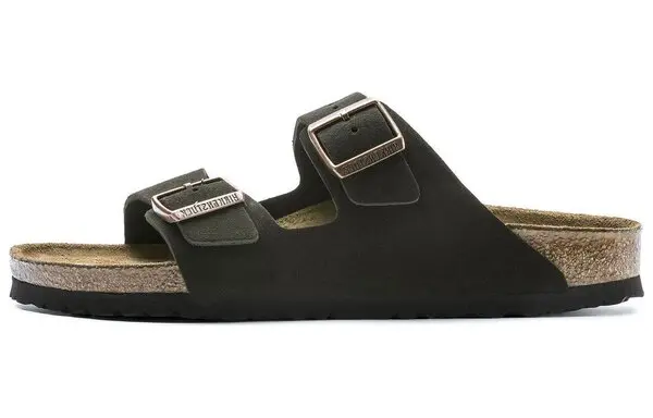 BIRKENSTOCK Arizona Soft Footbed Suede Leather Sandals - Mocha