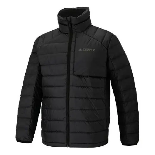 Adidas Tx Lt Gdwn Jkt Solid Color Stay Warm Sports Down Jacket Black - Default Color