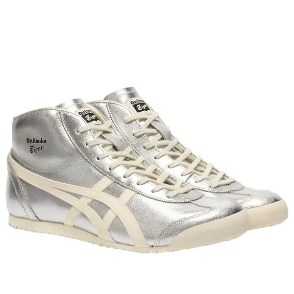 Onitsuka Tiger Mexico Mid Runner Sneakers - Silver/cream