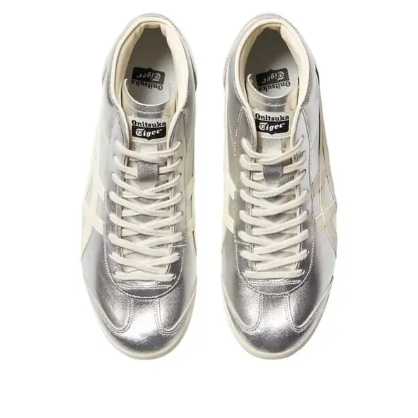 Onitsuka Tiger Mexico Mid Runner Sneakers - Silver/cream