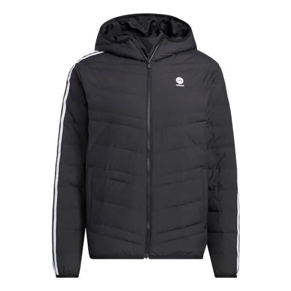 Adidas Neo Essentials Down Jacket With Hood - Black