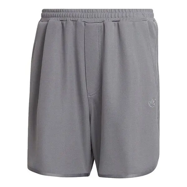 Adidas Originals Trefoil Solid Athletic Shorts - Grey