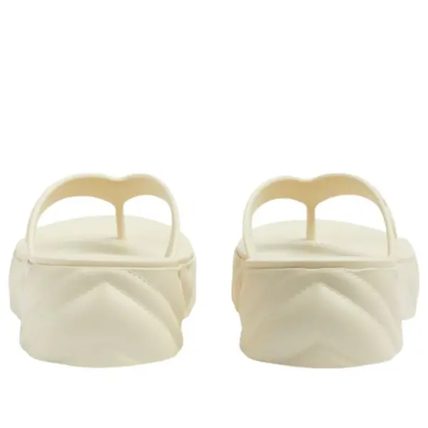 Gucci Thong Platform Sandal - White