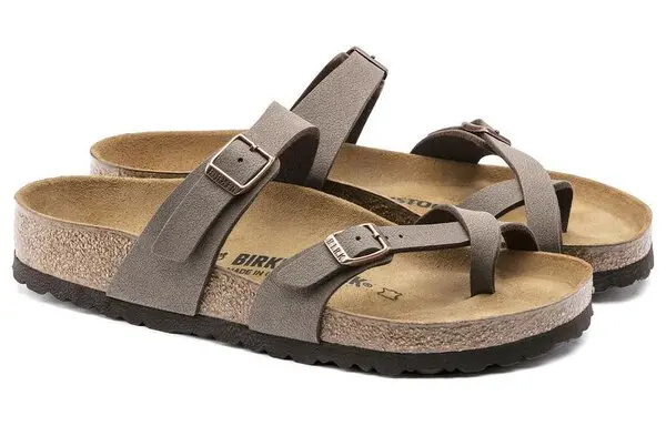 BIRKENSTOCK Mayari Birkibuc Sandals - Brown
