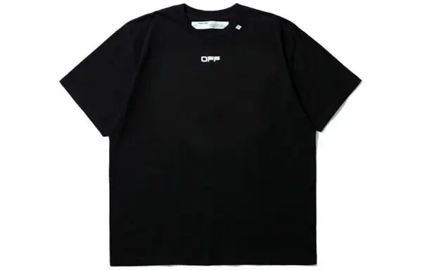 Off-White Ss20 Caravaggio Square Back Logo-print Loose Short Sleeve