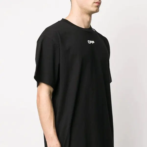 Off-White Ss20 Caravaggio Square Back Logo-print Loose Short Sleeve