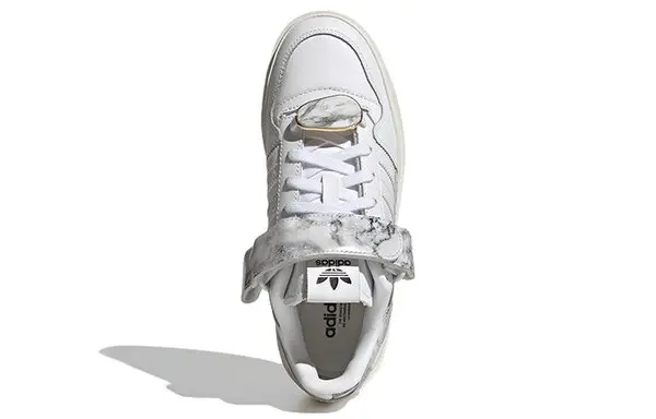 Adidas Originals Forum Bonega "marbled" Platform Sneakers - White/grey