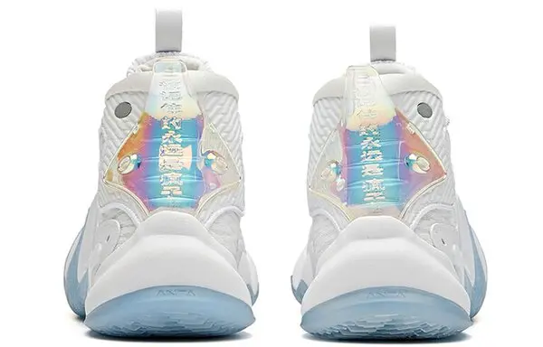 ANTA Shock The Game 4.0 Basketball Sneakers - White/blue