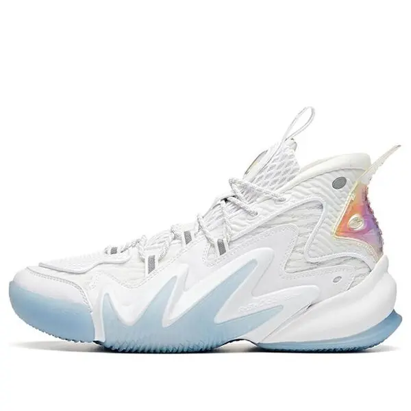 ANTA Shock The Game 4.0 Basketball Sneakers - White/blue