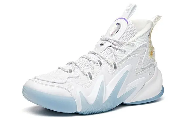 ANTA Shock The Game 4.0 Basketball Sneakers - White/blue
