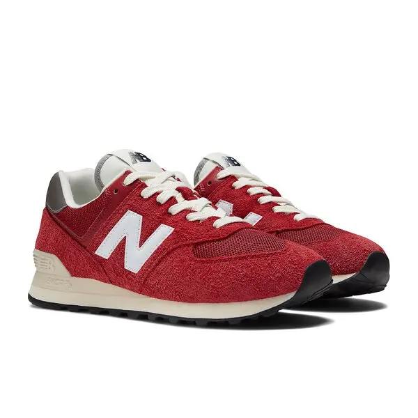 NEW BALANCE 574 Premium Og Pack Varsity Sneakers - Red