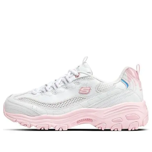 Sketchers D'lites 1.0 Chunky Sneakers - White Pink