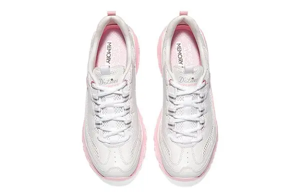 Sketchers D'lites 1.0 Chunky Sneakers - White Pink