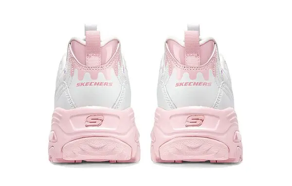 Sketchers D'lites 1.0 Chunky Sneakers - White Pink