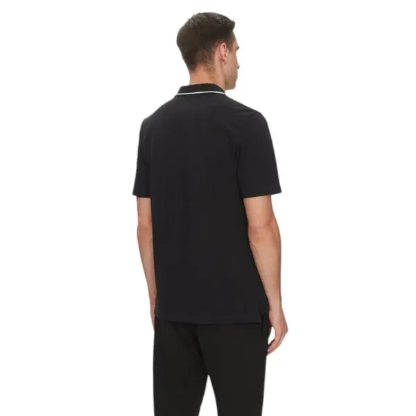 Adidas Essentials Small Logo Piqu Polo Shirt Asia Sizing 'black - Black/white
