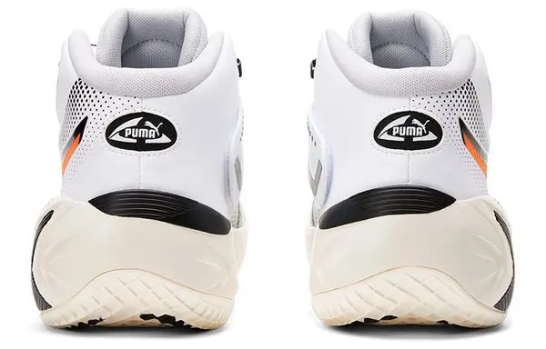 PUMA Disc Rebirth Mid Top Basketball Sneakers - White