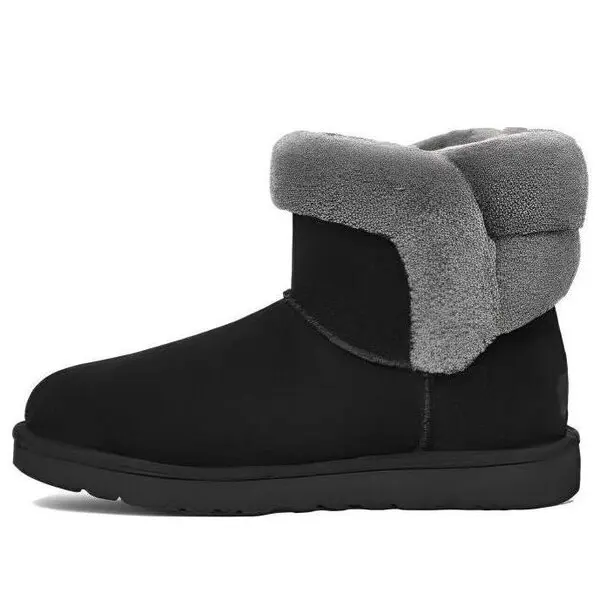 UGG Saniya Mini Suede Classic Boot - Black