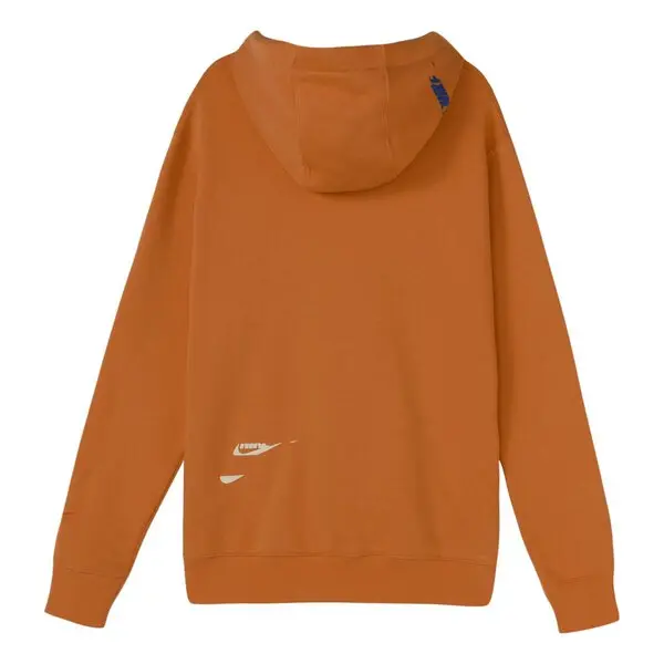 Nike Embroidered Logo Fleece Hoodie 'orange - Default Colorway