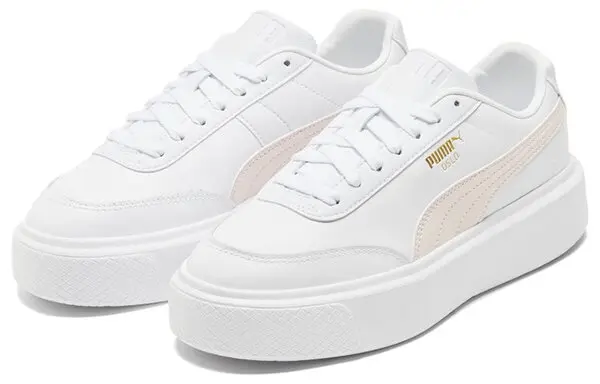 PUMA Oslo Maja Platform Sneakers - White/pink