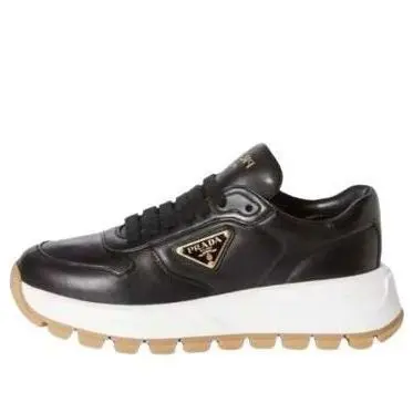 Prada Prax 01 Leather Sneakers - Black
