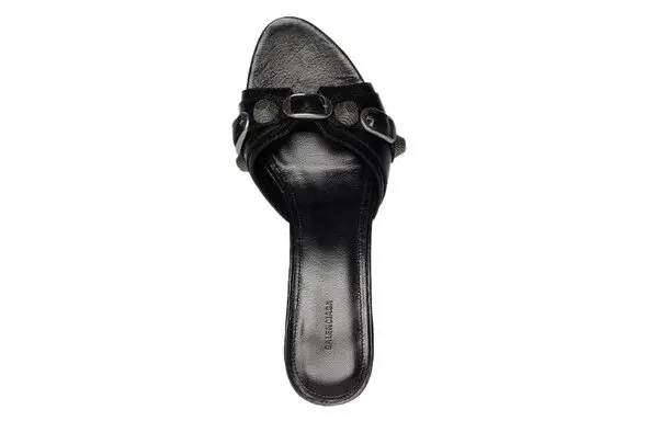 Balenciaga Cagole 50mm Sandals Arena Lambskin - Black