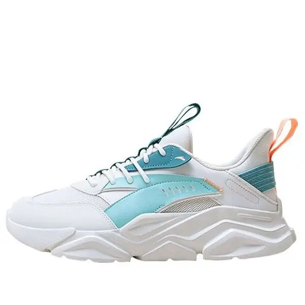 ANTA Life Collection Mid Top Sneakers - White/blue/orange