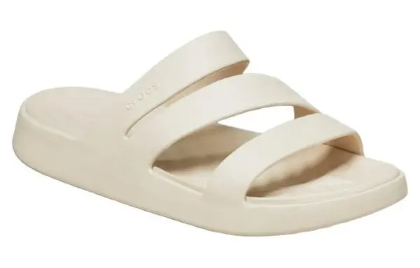CROCS Getaway Strappy Slides - White