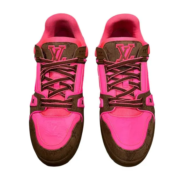 LOUIS VUITTON Pink Monogram Sneakers