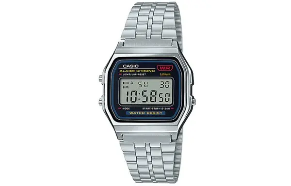 Casio Digital Stainless Steel Water Resist Watch - Black