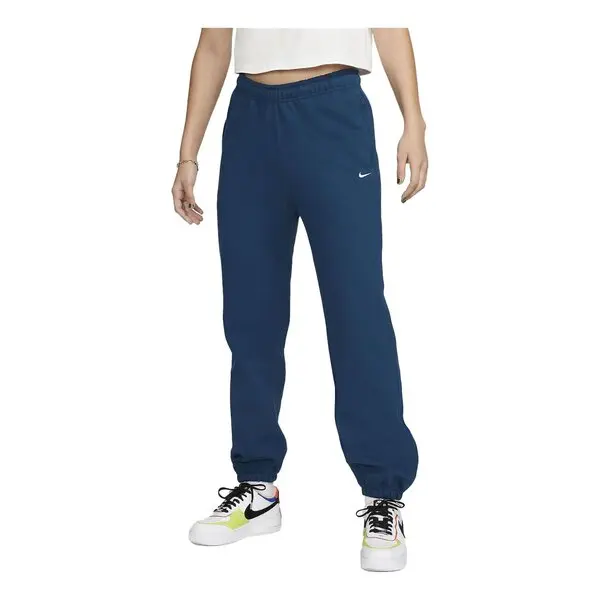 Nike Solo Swoosh Sweatpants - Blue