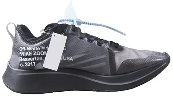 Nike Off-white X Zoom Fly Sp "black - Black/white-cone