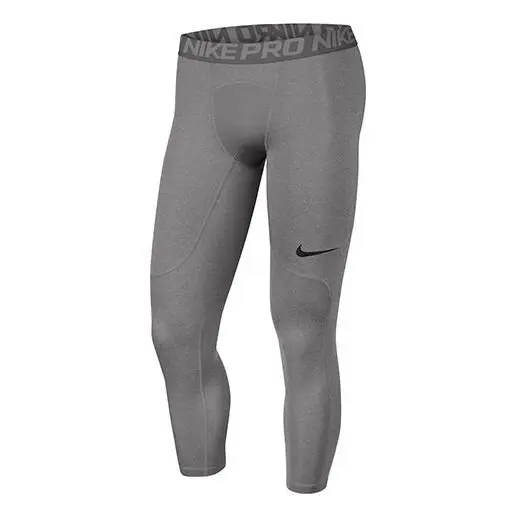 Nike Pro Quick Dry Training Running Sports Tight Gym Pants - Gray