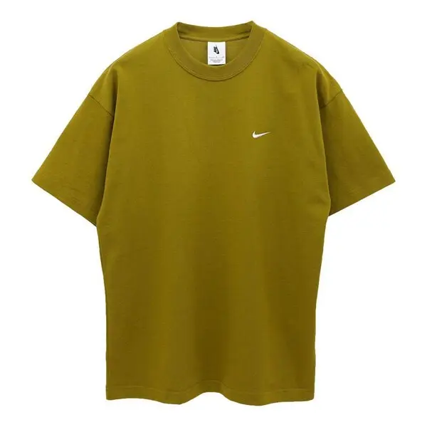 Nike Solo Swoosh Solid Color Sports Round Neck Short Sleeve Desert T-shirt - Default Color