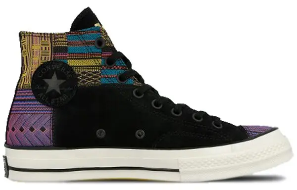 CONVERSE Chuck 70 Hi Suede Kente Cloth - Black
