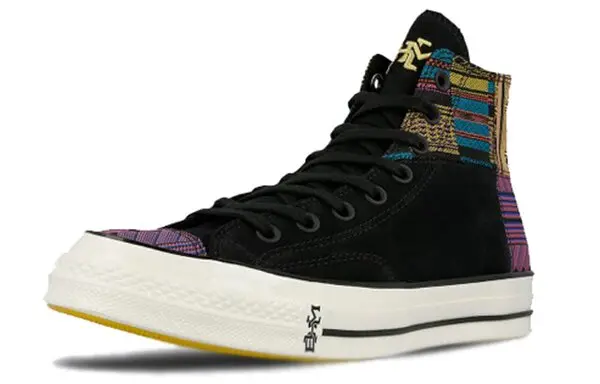 CONVERSE Chuck 70 Hi Suede Kente Cloth - Black