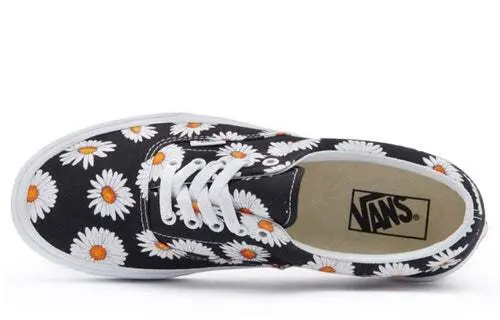VANS Era Low Top Sneakers With Floral Print - Black