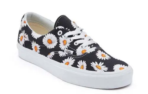 VANS Era Low Top Sneakers With Floral Print - Black